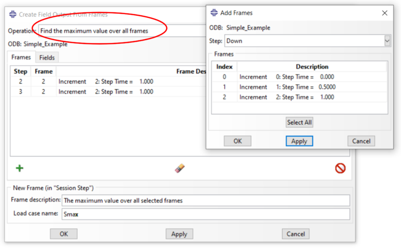 Calculation Of Field Outputs From Frames In Abaquscae And Abaqusviewer Plm Blog And Knowledge 8508