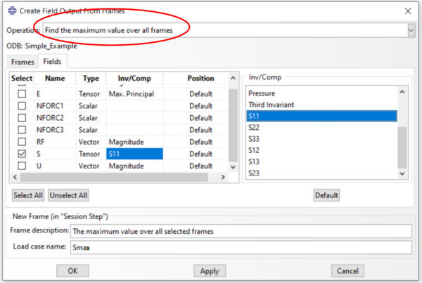 Calculation Of Field Outputs From Frames In Abaquscae And Abaqusviewer Plm Blog And Knowledge