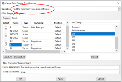 Calculation of field outputs from frames in Abaqus/CAE and Abaqus ...
