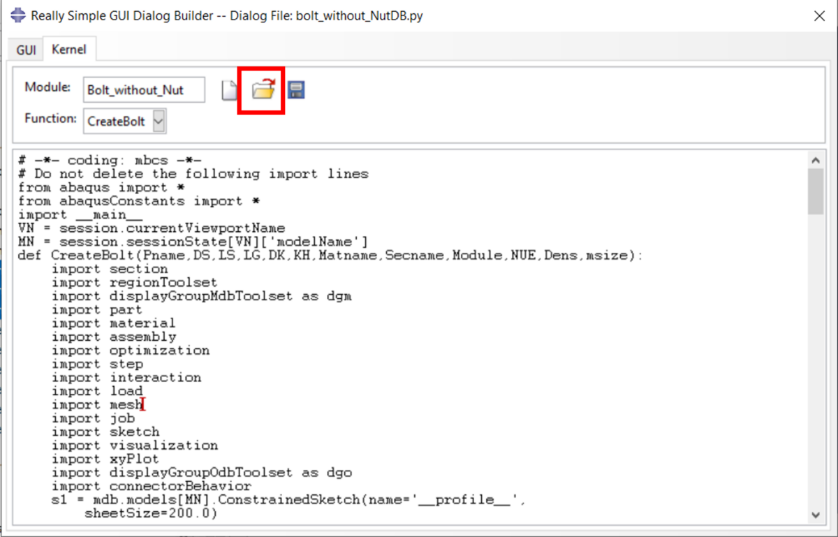 RSG Dialog Builder in Abaqus/CAE – Generation of screws - PLM Blog & Knowledge Center